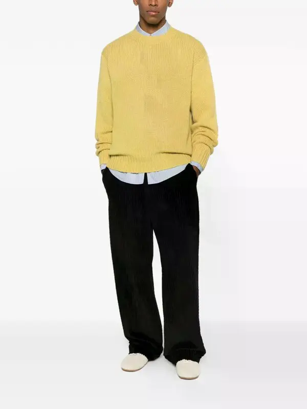 Le Kasha Ribbed Knit Crew Neck Sweater
