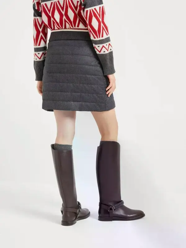 Brunello Cucinelli Padded-design Mini Skirt