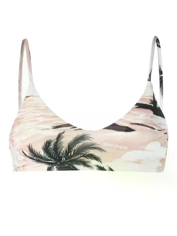 Palm Angels Dream Bikini Top - Neutrals
