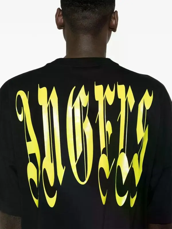 Palm Angels Gothic Logo-print T-shirt