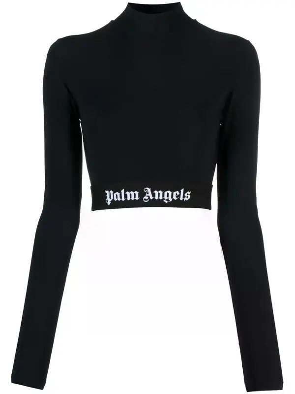 Palm Angels Logo-underband Crop Top