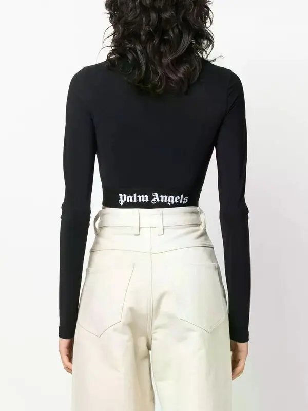 Palm Angels Logo-underband Crop Top