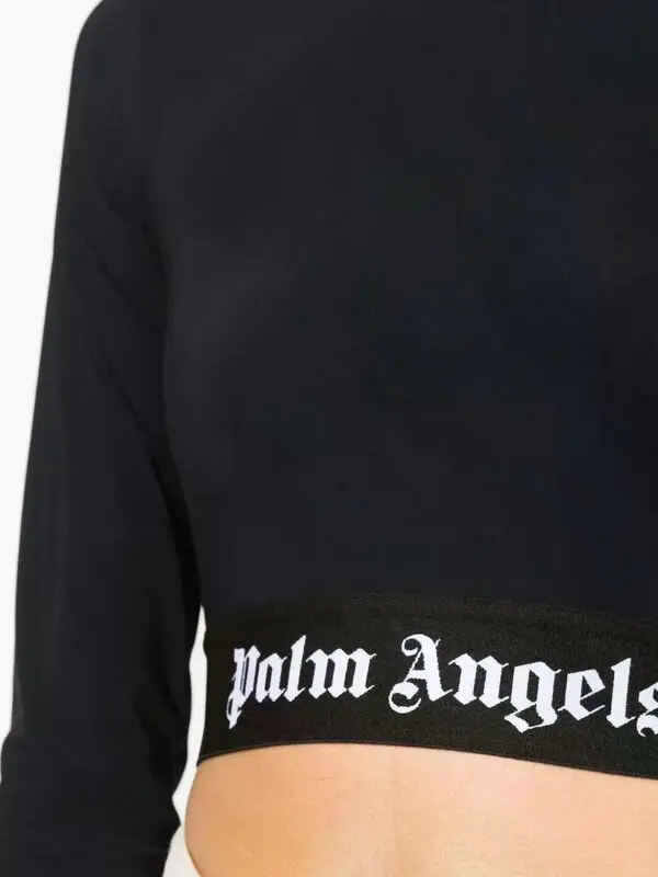 Palm Angels Logo-underband Crop Top