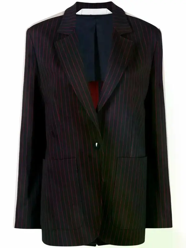 Palm Angels Striped Single-breasted Blazer