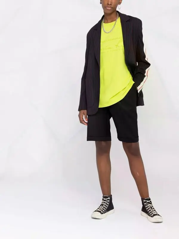 Palm Angels Striped Single-breasted Blazer
