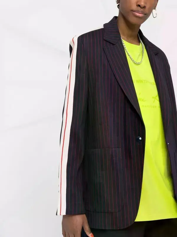 Palm Angels Striped Single-breasted Blazer
