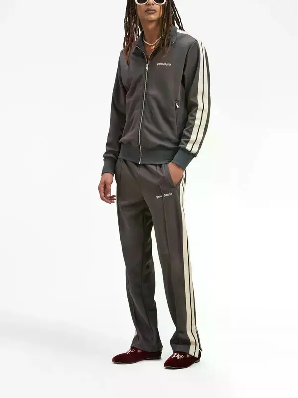 Palm Angels Logo-print Side-stripe Track Pants