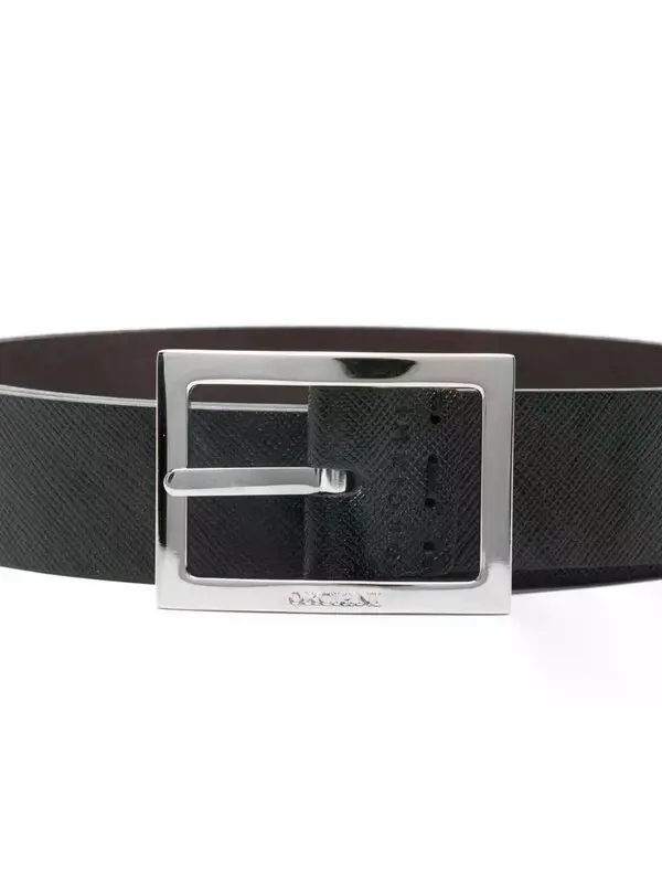 Orciani Belt With Square Buckle - Black