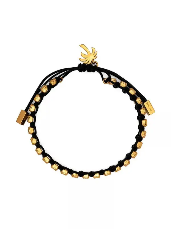 Palm Angels Palm Beaded Bracelet - Black