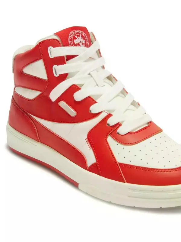 Palm Angels University High-top Leather Sneakers