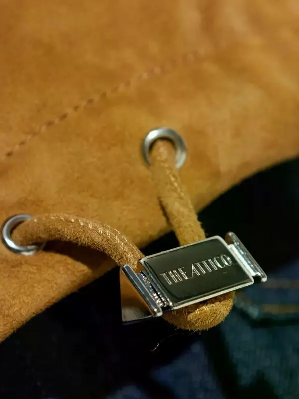 Attico Suede Jacket With Cuffed Sleeves