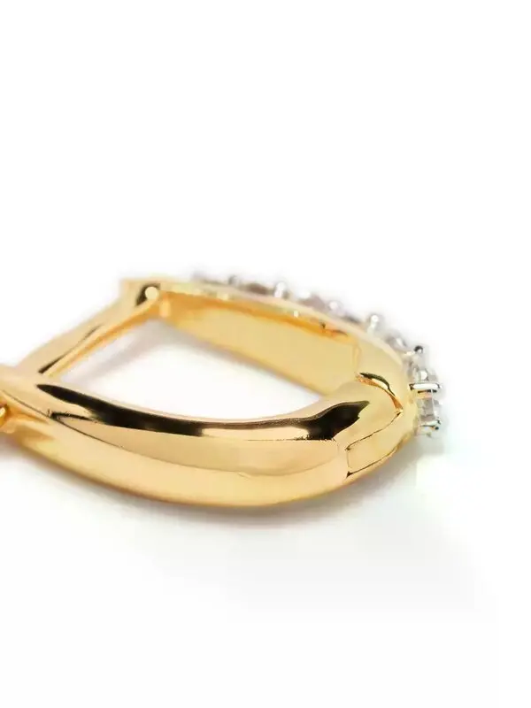 MISSOMA Claw Crystal Pavé Huggie Earrings