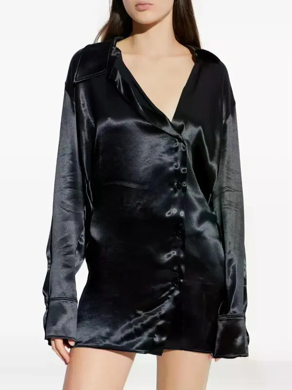 Attico Buttoned Mini Dress
