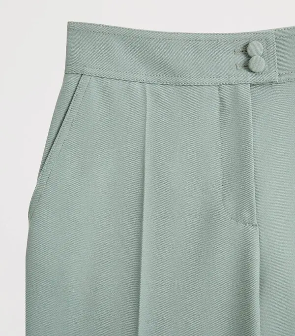 Valentino Garavani Wool Twill Flared Trousers