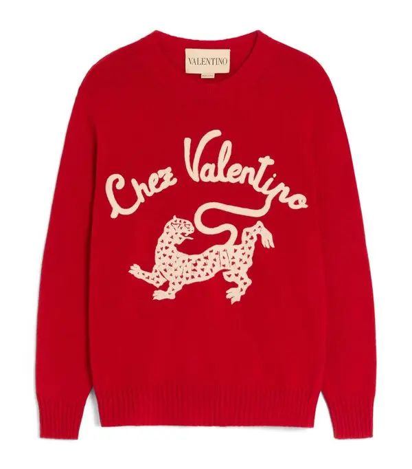 Valentino Garavani Wool Graphic Sweater