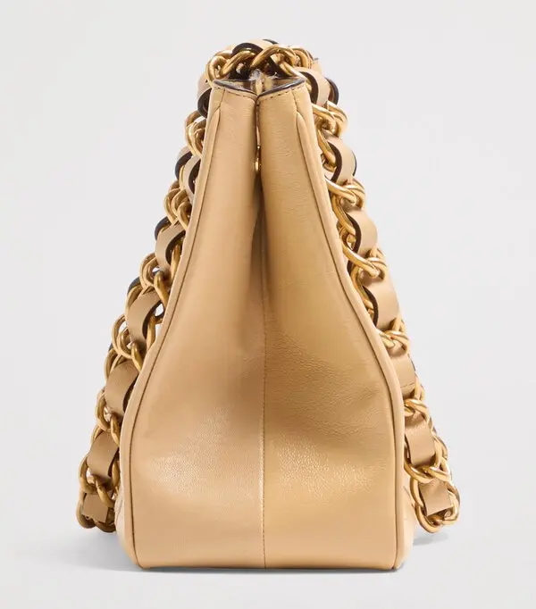 Valentino Garavani Small Laseine Tote Bag - Beige