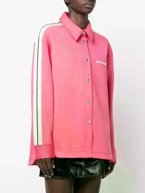 Palm Angels Logo-print Striped Shirt