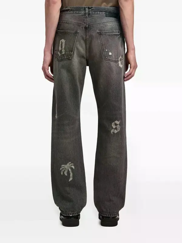 Palm Angels Logo-patch Loose Jeans