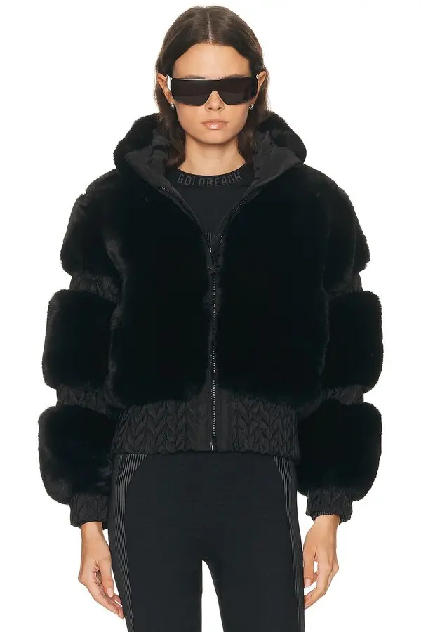 Goldbergh Furry Ski Jacket - Black