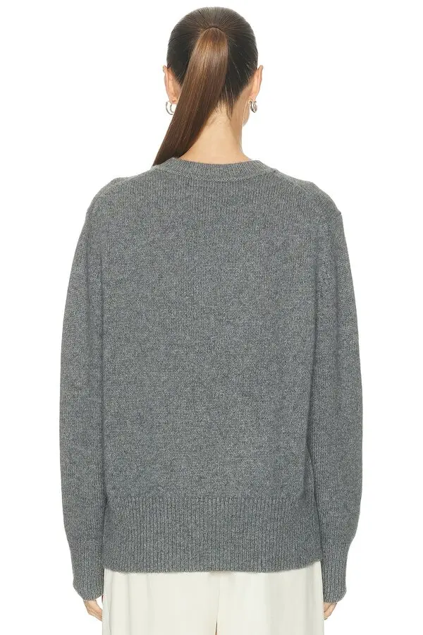 Renggli Oversized Crewneck Sweater - Pebble