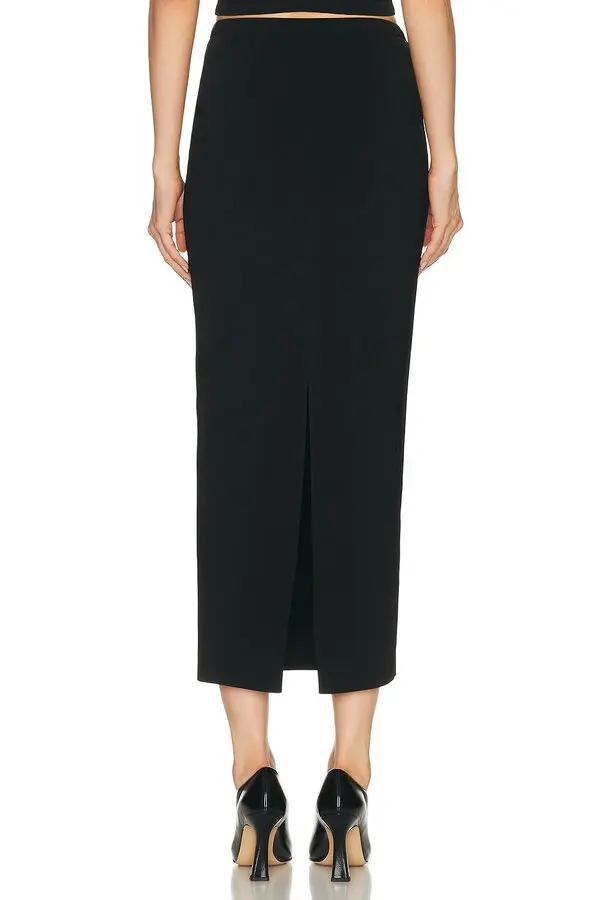 HIGH SPORT Long Lawton Skirt - Black