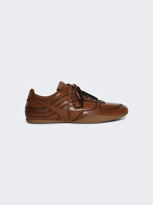 Miu Miu Gymnasium Leather Sneakers