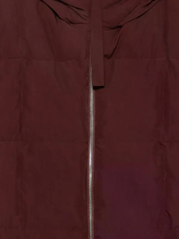 JIL SANDER Hooded Padded Jacket - Red