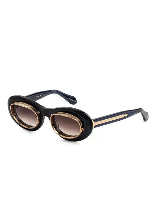 Matsuda Oval-frame Sunglasses - Blue