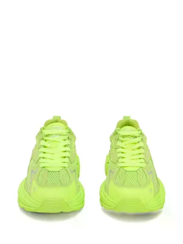 PLEIN SPORT Pulse X Mesh Sneakers - Yellow