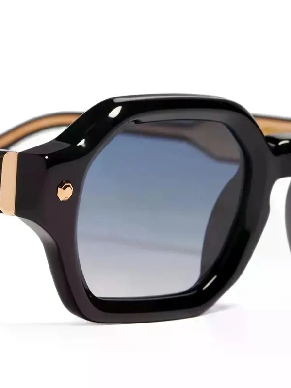 JOHN DALIA Geometric Studded Sunglasses