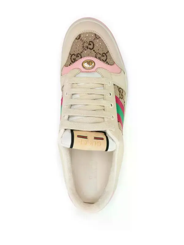Gucci Screener Panelled Sneakers - Neutrals
