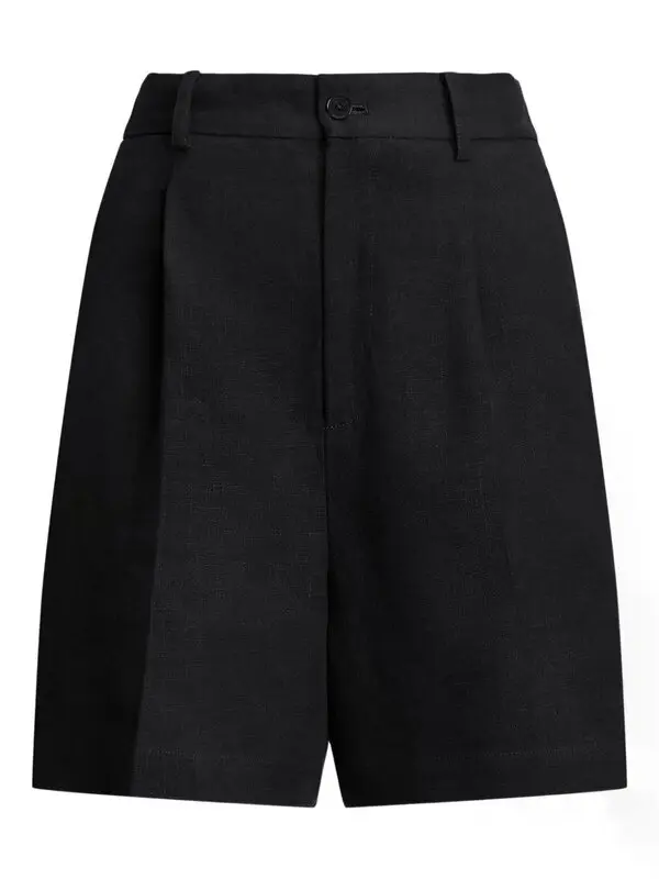 Ralph Lauren Pleated Linen Tailored Shorts