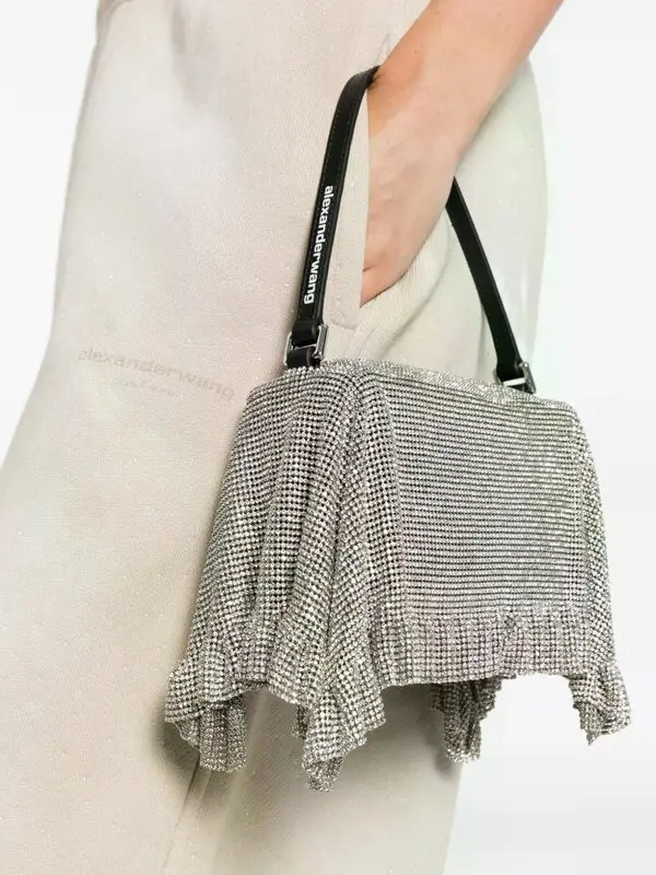 Alexander Wang Divina Pochette Crystal Mesh