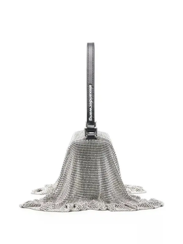 Alexander Wang Divina Pochette Crystal Mesh