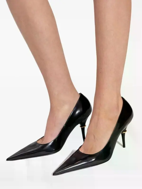 Balenciaga Pointed Toe Ring Heel Pumps