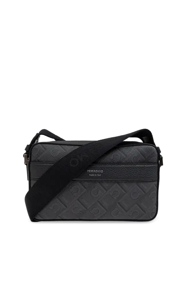 FERRAGAMO Shoulder Bag With Monogram - Grey