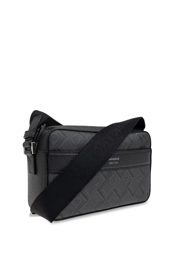 FERRAGAMO Shoulder Bag With Monogram - Grey