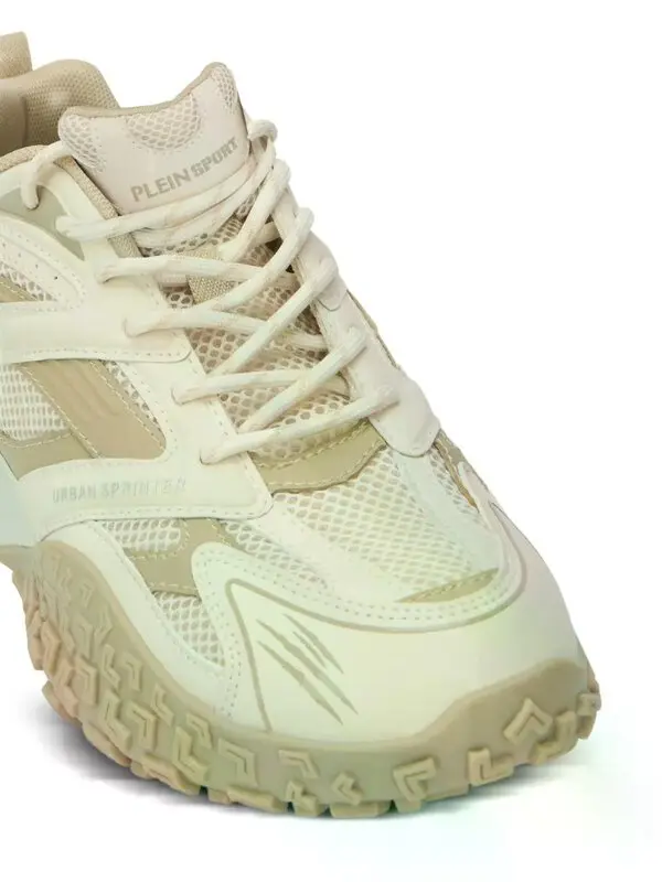 PLEIN SPORT Urban Sprinter Mesh Sneakers - Neutrals
