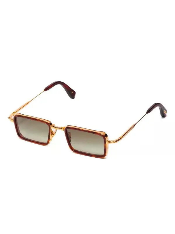 JOHN DALIA Square Frame Sunglasses - Brown