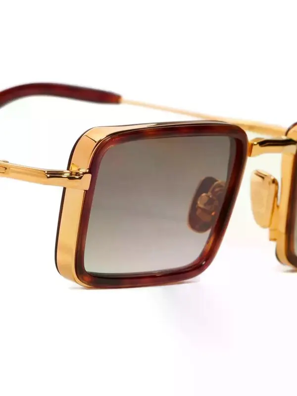 JOHN DALIA Square Frame Sunglasses - Brown