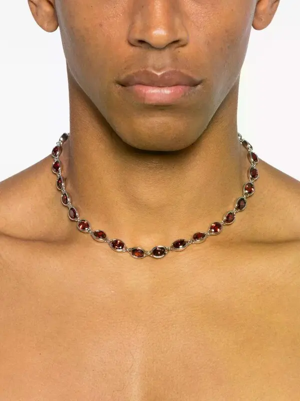 DARKAI Oval-stone Necklace