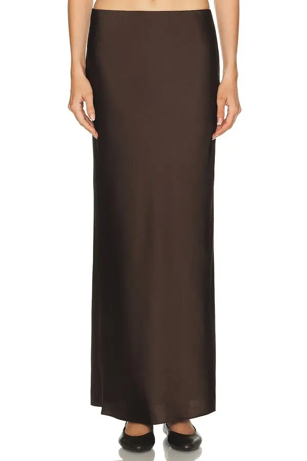 Jenni Kayne Nina Slip Skirt - Chocolate