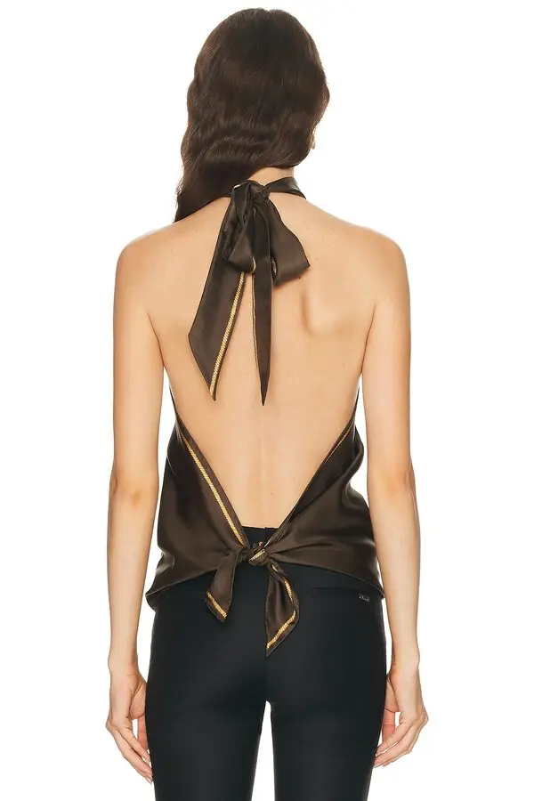 Burberry Scarf Halter Top