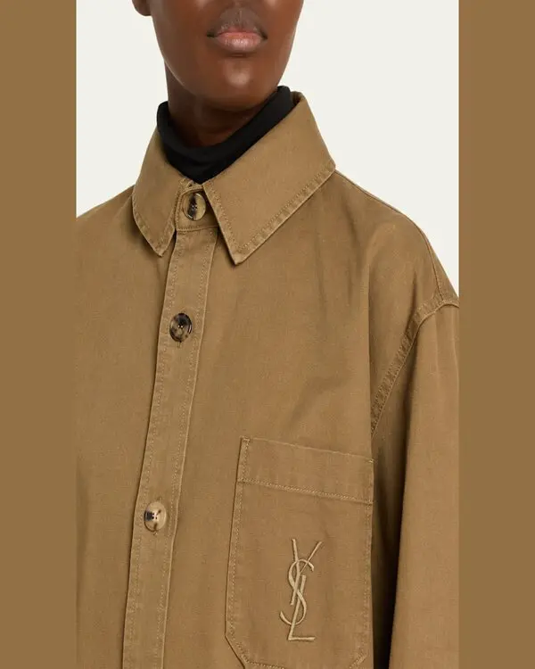 Saint Laurent Bellechasse Pocket Overshirt