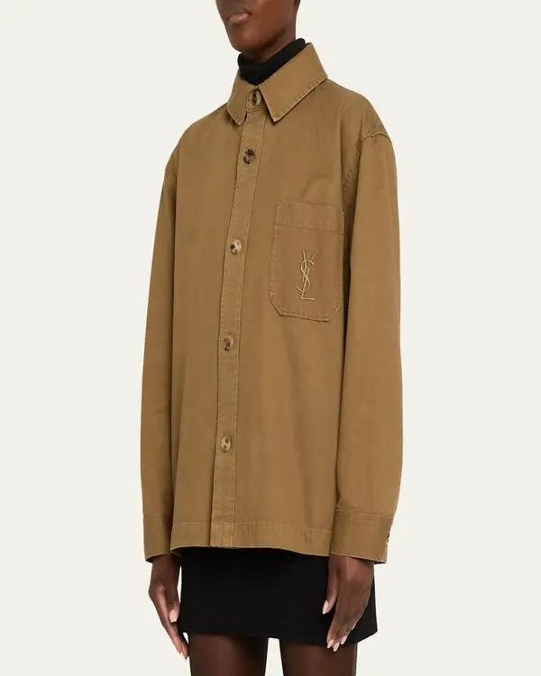 Saint Laurent Bellechasse Pocket Overshirt