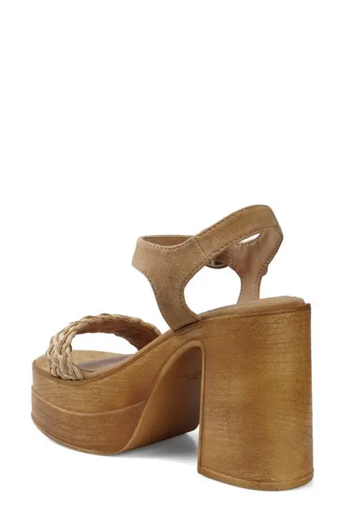 CANDIE'S Zaide Platform Sandals - Natural Leather