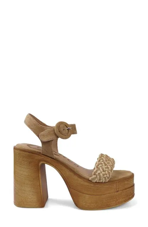 CANDIE'S Zaide Platform Sandals - Natural Leather