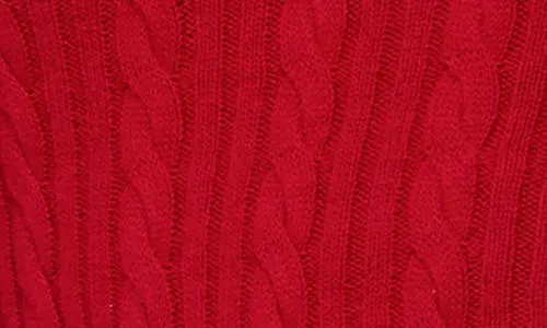 EDIKTED Ashlee V-neck Cable Knit Sweater