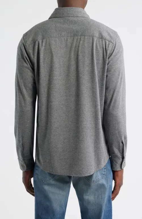 Ag Wayne Twill Button-up Work Shirt - Heather Grey