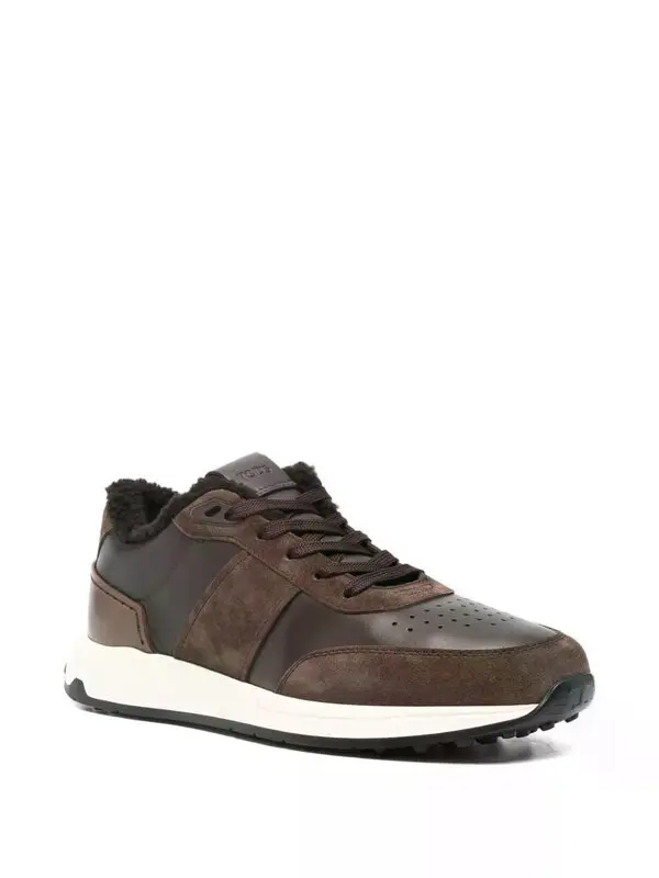 TOD'S Panelled Shearling Trainers